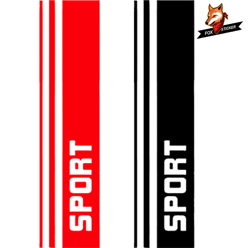 Gloss Auto Side Car Sticker Sport Decal Pair - on 3M Vinyl Sticker for ...