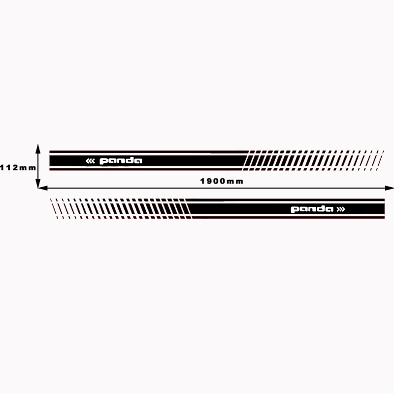 Stylish Car Door Side Sticker Vinyl Body Decal Racing Stripe Sticker ...