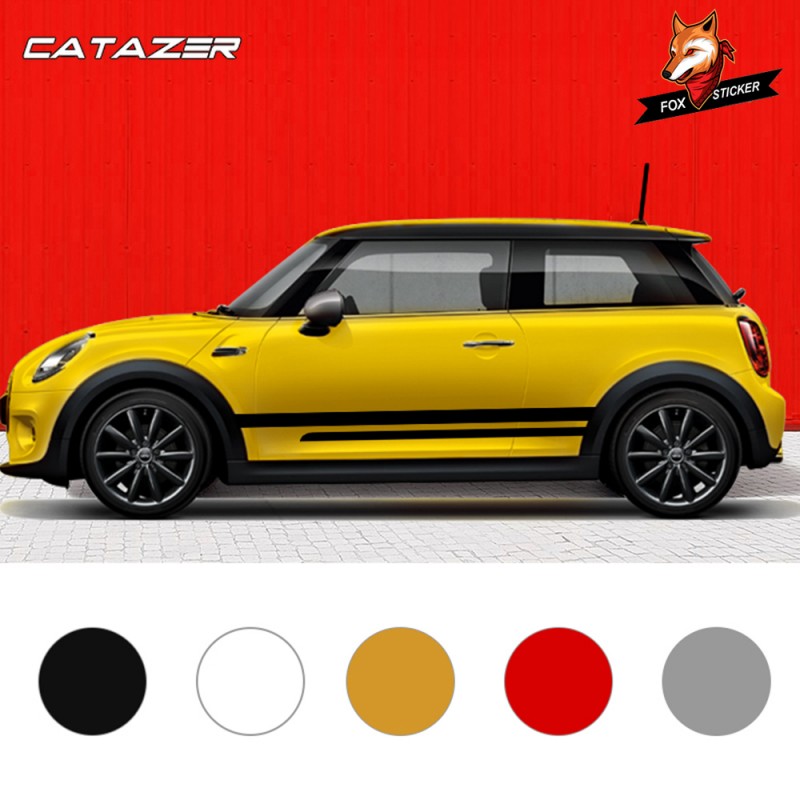 Car Side Skirt Door Body Waist Decal Line Sticker Vinyl Car Sticker for ...