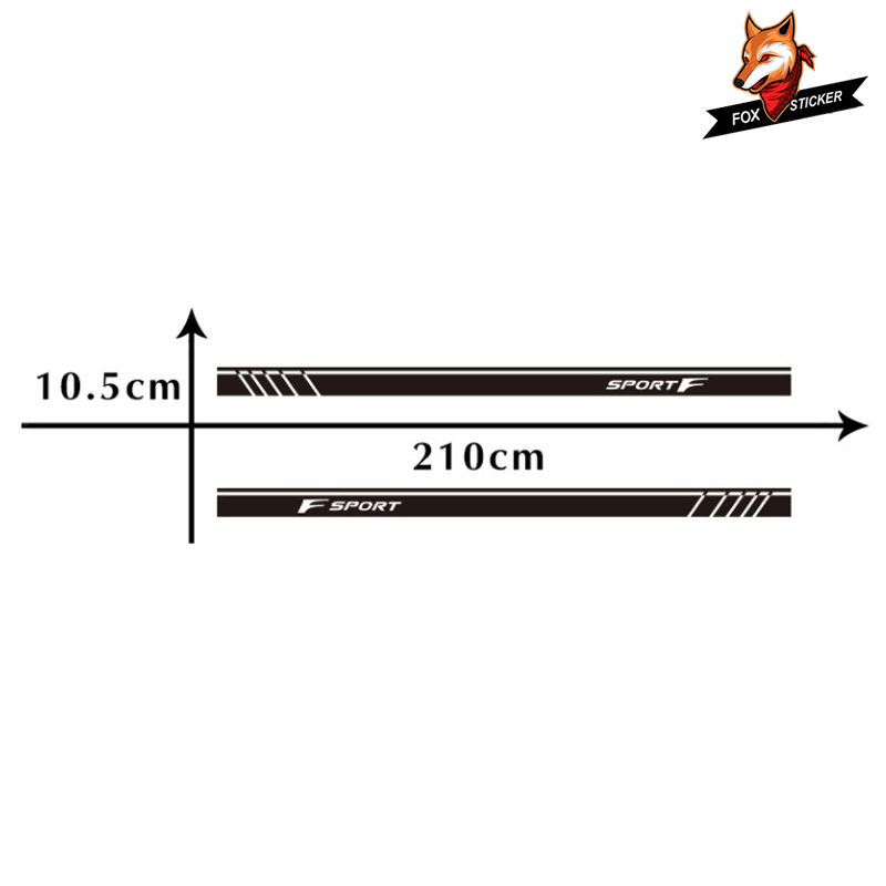 Graphics Sport Styling Car Vinyl Decal Side Skirt Stripes Stickers for ...