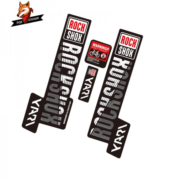 Mountain Bicycle Fork Decal Stickers for rock shox yari 2018