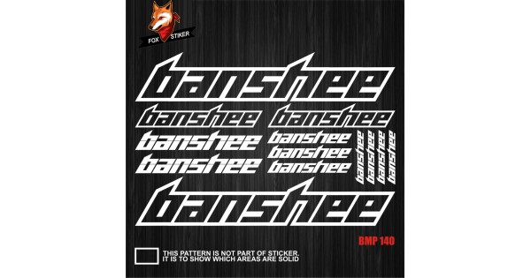 Bicycle Frame Decal Stickers Banshee 02