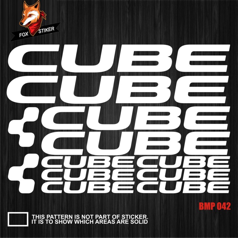 Bicycle Frame Decal Stickers CUBE2