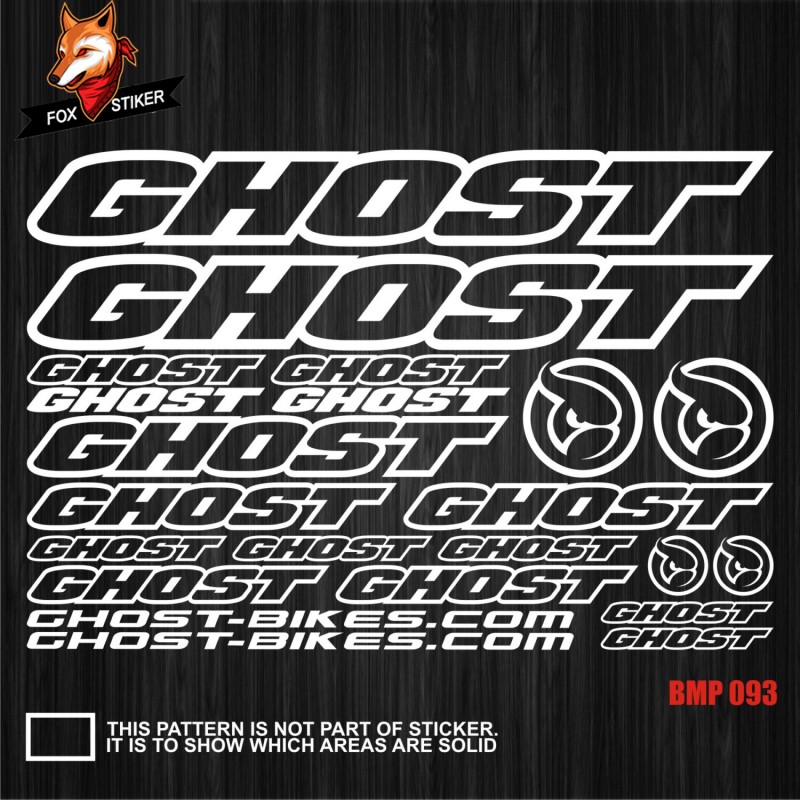 Bicycle Frame Decal Stickers GHOST-02