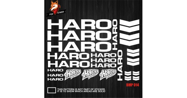 Bicycle Frame Decal Stickers HARO-03