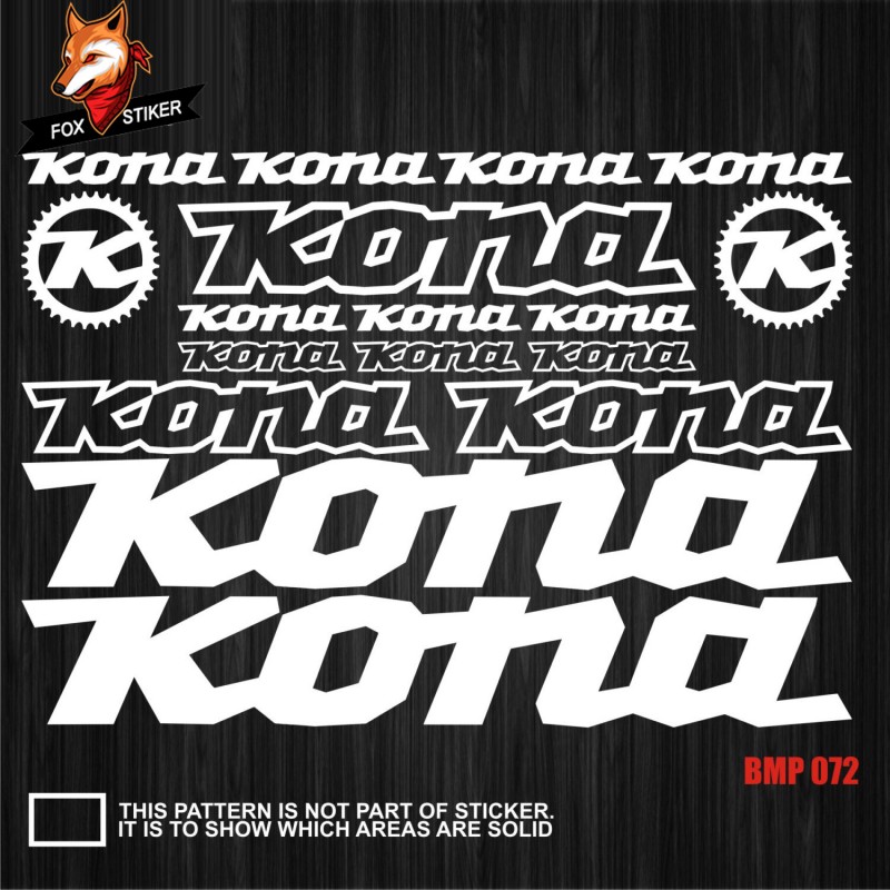 Bicycle Frame Decal Stickers KONA-03