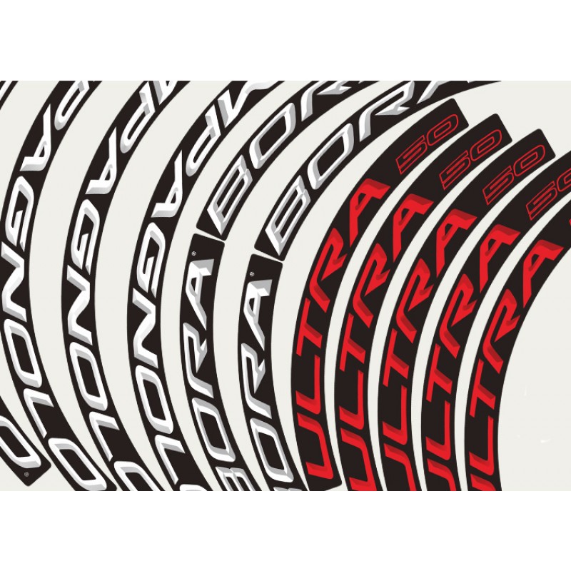 Road Bicycle Wheels Rim Decal Stickers for Campagnolo BORA ULTRA 50