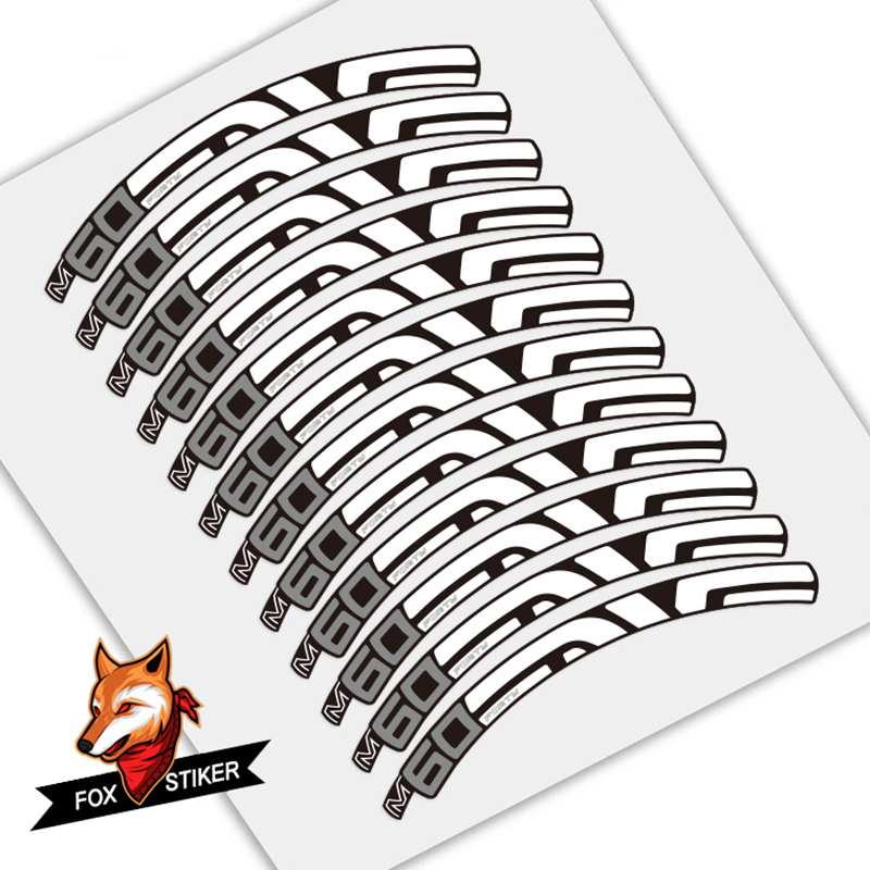 Mountain Bicycle Wheels MTB Rim Decal Stickers for ENVE M60 FORTY