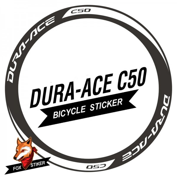 Road Bicycle Wheels Rim Decal Stickers for DURA ACE C50 Classic