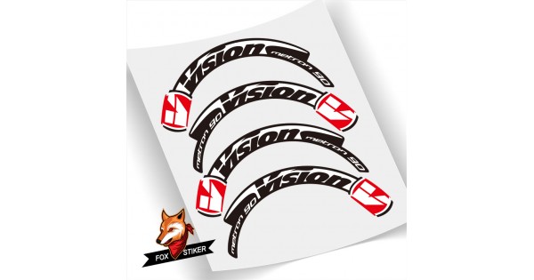 Road Bicycle Wheels Rim Decal Stickers for Vision Metron 90