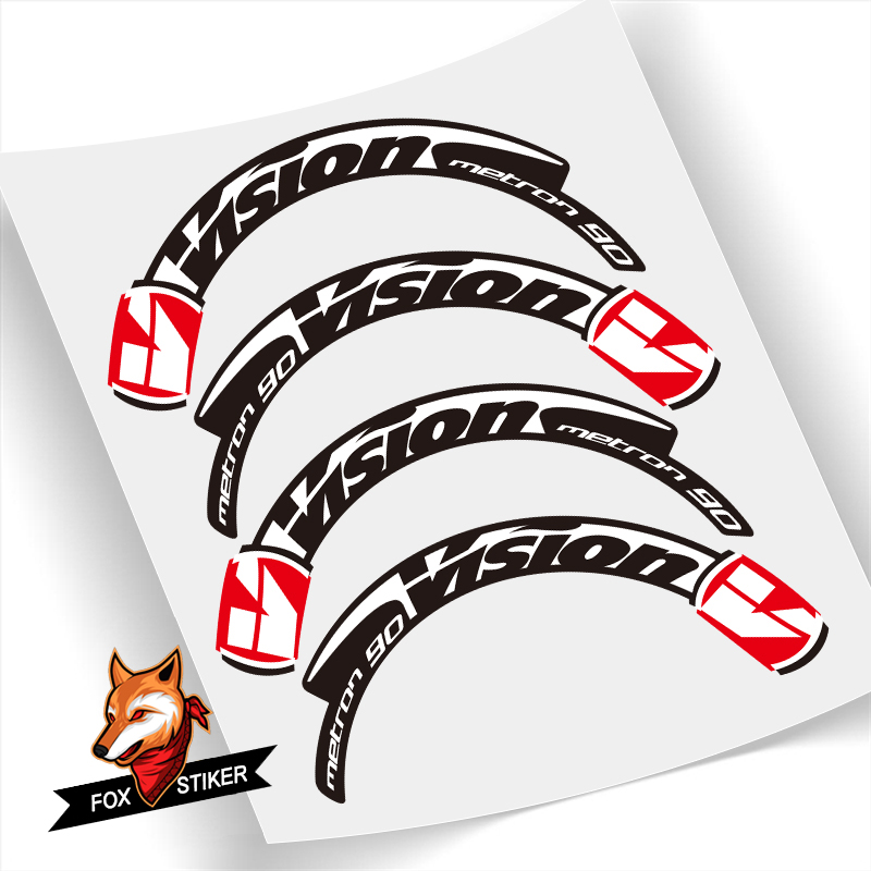 Road Bicycle Wheels Rim Decal Stickers for Vision Metron 90