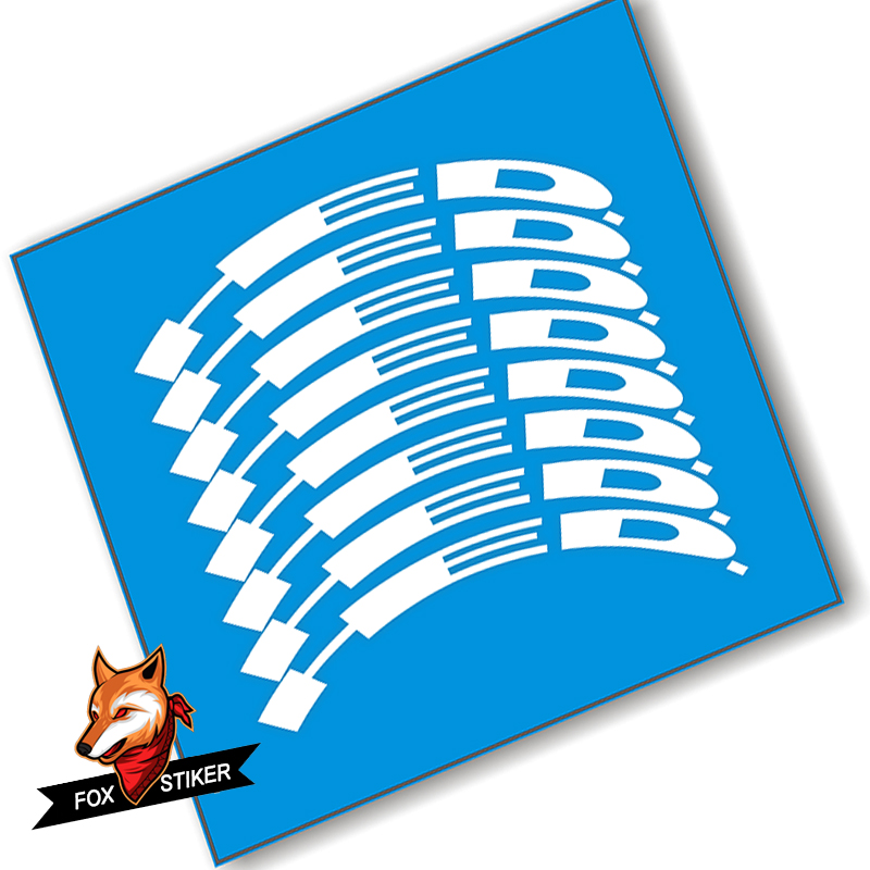 Bicycle Wheels Rim Decal Stickers for HED