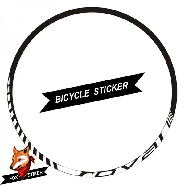 Mountain Bicycle Wheels MTB Rim Decal Stickers for ROVAI Hollow Design ...