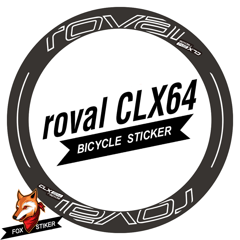Road Bicycle Wheels Rim Decal Stickers for ROVAL CX32 CX40 CX50 CX60
